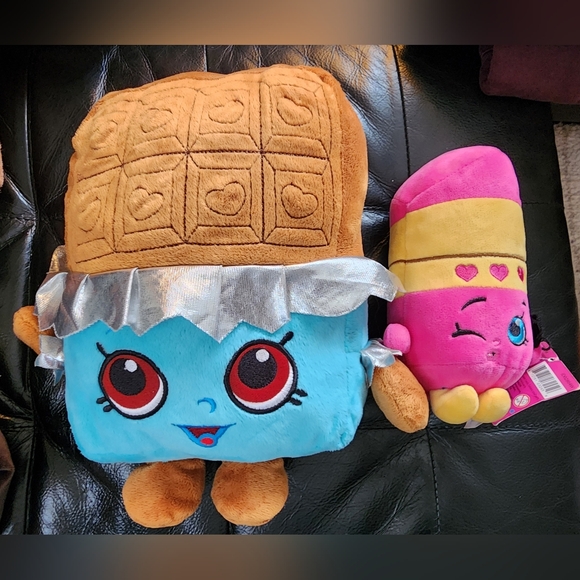 Shopkins | Toys | Shopkins Plush Set Lippy Lips Cheeky Chocolate Candy ...